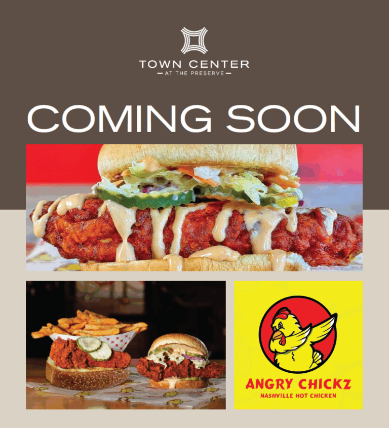 Angry Chickz Is Coming Soon to Town Center at the Preserve – Town ...